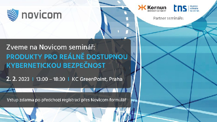 Novicom seminář v Praze: PRODUKTY PRO REÁLNĚ DOSTUPNOU KYBERNETICKOU ...